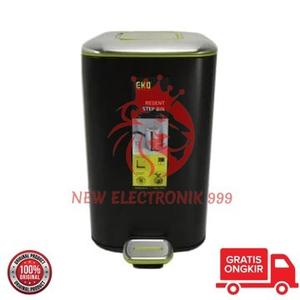 Jual Eko Tempat Sampah Stainless Regent 12 Ltr Hitam PEDAL BIN REGENT ...