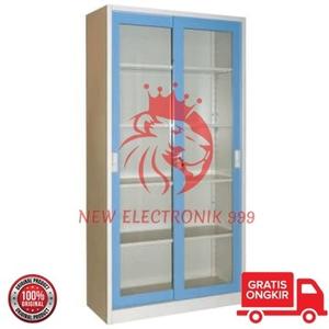 Jual Krisbow Lemari Kantor Pintu Kaca Geser 90x39x180Cm KW1700198 ...