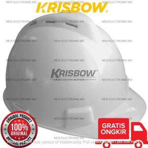 Jual HELM SAFETY KRISBOW HELMET FRONT BRIM VENTED WHITE SRHV10W ...