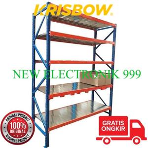 Jual Krisbow Part Rak Besi Basic Shelving 5 Tingkat 10258817 - Jakarta ...