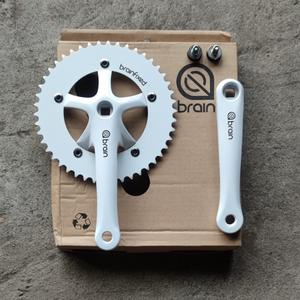 Jual Crankset Crank Set Brain Fixie Single Speed Fixed Gear 46T 165mm ...