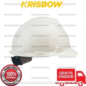 Jual HELM SAFETY KRISBOW HELMET FRONT BRIM WHITE SRH10W KW1000319 ...