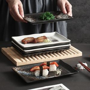 Jual BLACK Series - Japanese Rectangle Sushi Plate / Piring Panjang ...