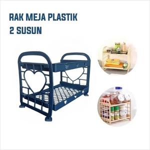 Jual Rak Mini Plastik 2 Susun / Rak Meja Mini Tingkat / Rak Meja Serba ...