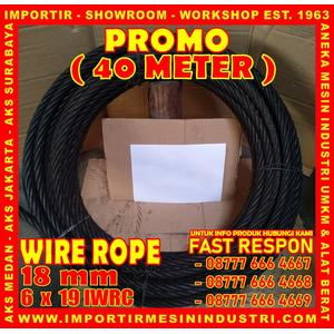Jual PROMO Beli 40 Meter Wire Rope Ukuran 18 mm (6 x 19 IWRC) - Jakarta ...