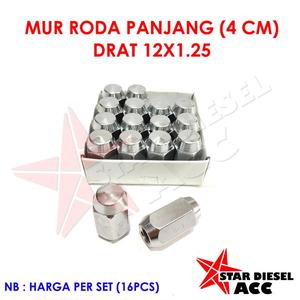 Jual MUR RODA MOBIL DRAT 12X1.25 UKURAN 4 CM BAUT RODA FORD RANGER MUR ...