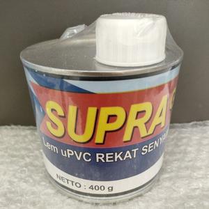 Jual Lem Pvc Supraglue / Supra Glue Original 400 Gr ( Kemasan Kaleng ...
