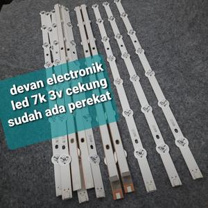 Jual Backlight tv led 7 kancing 3volt lampu tv led 7mata 3 volt led ...