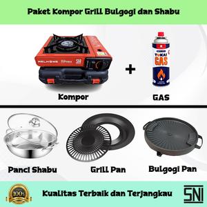 Jual Kompor Portable Paket Barbeque Grill Paket Suki Shabu Plus Tabung ...