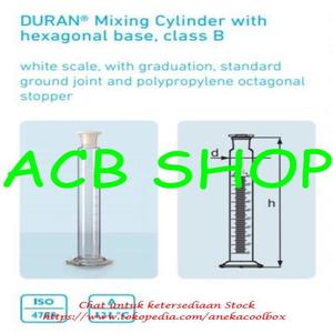 Jual Measuring Cylinder Plastic Stopper A 2000mL 246186353 Duran ...
