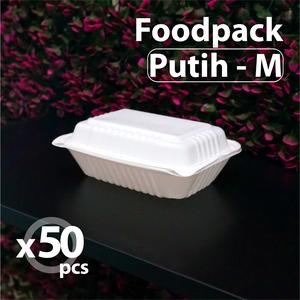 Jual Paket 50 pcs - Food Pack M - Warna Putih - Lunch Box Series - Kota ...