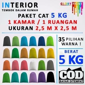 Jual Cat Tembok Kiloan paket 6 Kg Untuk Ukuran 2 5 M X M 35 Warna Ada ...
