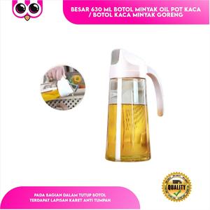 Jual BESAR 630 ML BOTOL MINYAK OIL POT KACA / BOTOL KACA MINYAK GORENG ...