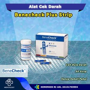 Jual Benecheck Alat Cek Gula Darah Plus Glucose Stik 50T - Jakarta ...