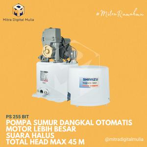 Jual Shimizu PS 255 BIT Pompa Air Otomatis Sumur Dangkal Model Jepang ...