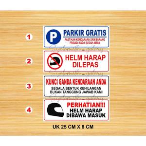 Jual Stiker Toko - Stiker Parkir Gratis - Stiker Kunci Kendaraan ...
