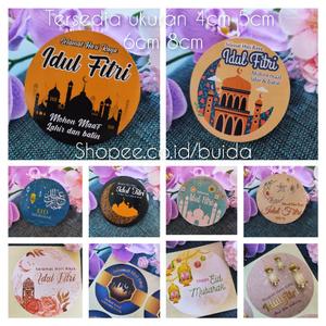 Jual Stiker Sticker Label Lebaran Selamat Hari Raya Idul Fitri Mohon ...