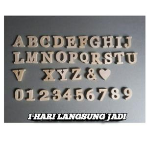 Jual Huruf Kayu Alfabet Huruf Kayu Timbul Huruf Kayu Costum Abjad - Kab ...