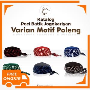 Jual Peci Batik JOGOKARIYAN Jogokaryan MOTIF POLENG Warna - BIRU PUTIH ...