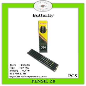 Jual BUTTERFLY Pensil 2B - BP 900 - Lusin - Jakarta Utara - Atk Kaki5 ...
