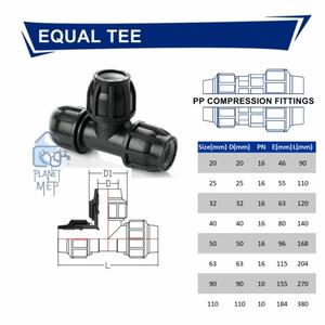 Jual Equal Tee HDPE 1 inch 32mm Tee Compression Fitting - Kota Denpasar ...