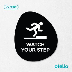 Jual Watch Your Step Signage Board Akrilik Tempel Dinding Papan Acrylic ...