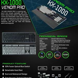 Jual NYK Nemesis Keyboard Gaming KX-1000 VENOM PRO Mecha Optic - Kota ...