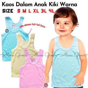 Jual Singlet Anak Balita 3-12 Bulan S M L XL 3L 4L kaos dalam anak ...