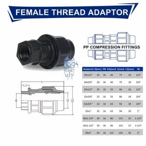 Jual Female Thread Adaptor HDPE 32mm x 1" Compression Fitting - Kota ...