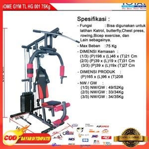 Jual Home Gym 1 sisi TLHG 001 Beban 75kg | Alat Angkat Beban Merek Total - Kota Tangerang ...