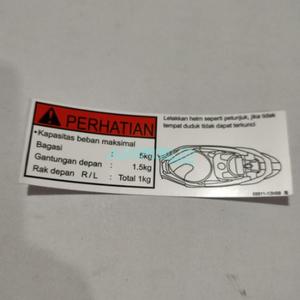 Jual DP949 stiker sticker label warning peringatan all motor suzuki ...