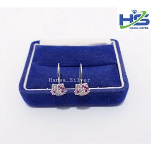Jual Anting Perak Asli Silver 925 Lapis Emas Putih Model Desi Hello Kitty - Kab. Bandung Barat ...