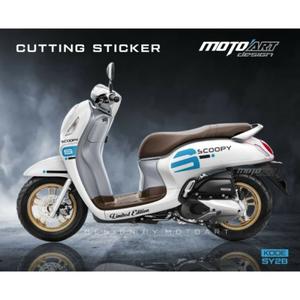 Jual Cutting Sticker Striping Scoopy Putih 2017-2022 limited edition ...