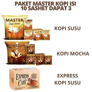 Jual PAKET 3 RASA MASTER KOPI / KOPI SUSU DAN MOCHA 1 RENCENG ISI 10 ...