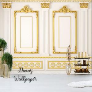 Jual Wallpaper 3D Custom Motif Wainscoting Panelling Moulding - 1, Wall ...
