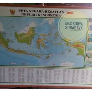 Jual bingkai indonesia Peta Nkri kayu jumbo - Kota Surabaya ...