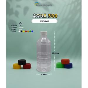 Jual Botol Plastik Aqua 500 1 PACK 77 pcs - Botol Air Mineral 500 ml ...