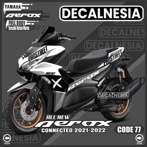 Jual Stiker Decal Aerox New Full Body 2021 2022 Sticker Connected 155 C77 - 77 Abu Abu - Kab ...