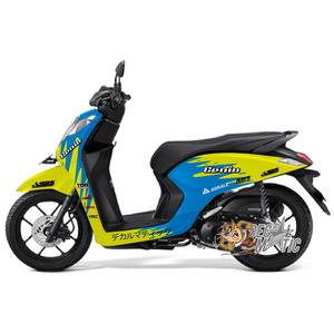 Jual Stiker Full Body Decal Motor Honda Genio Kuning Ungu - Grafis ...