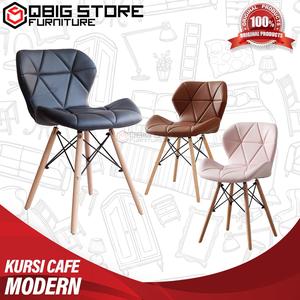 Jual Kursi Cafe Makan Bar Minimalis Dining Chair Scandinavian - Hitam ...
