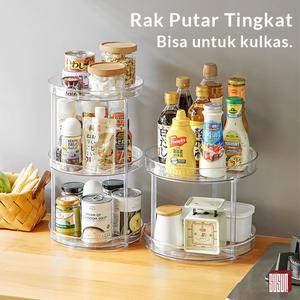 Jual Rak Putar Tingkat / Rak Putar Bumbu / Rak Putar Kosmetik / Lazy ...