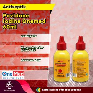 Jual Iodine Povidone Betadine / Iodine Povideone One Med / Betadine 60 ...