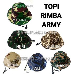 Jual Topi Rimba Army Ats Bucket Military Loreng Tni Ad Au Nkri Gurun ...