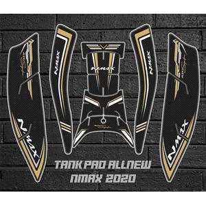 Jual Tankpad nmax new 2020 GOLD Carbon stiker timbul pad side full body ...