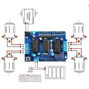 Jual Modul L293 L293D MOTOR DRIVER SHIELD Stepper H-Bridge ARDUINO Mega ...