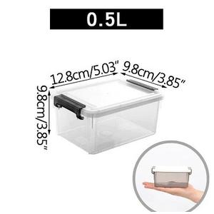 Jual kotak penyimpanan transparan storage box organizer box - 500 ml ...