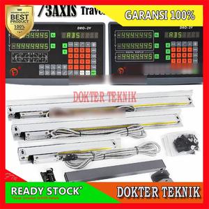 Jual 2/3 Axis DRO Digital Readout Display TTL Linear Scale 5μm + Cable ...