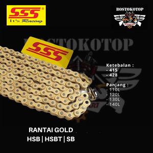 Jual SSS Rantai Rante Gold Emas 428 415 520 SB HSB HSBT 110L 120L 130L 140L - 415 HSBT 110L ...