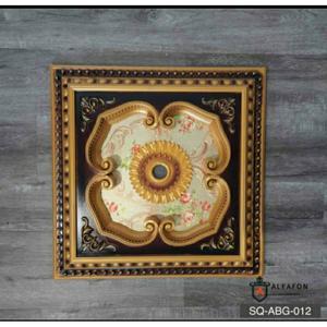 Jual TEMPAT LAMPU GANTUNG ORNAMEN PVC GANTUNGAN LAMPU KOTAK GOLD BLACK ...
