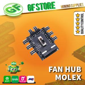 Jual Adapter Fan HUB Molex to 8x Fan 3 PIN PWM Fan Controller PC ...